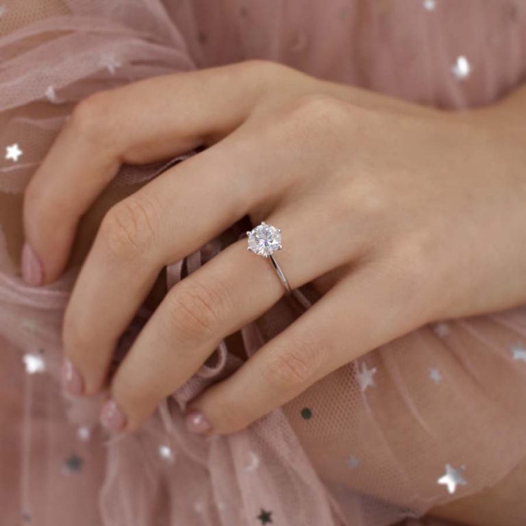 Mined Diamond Alternative Engagement Rings